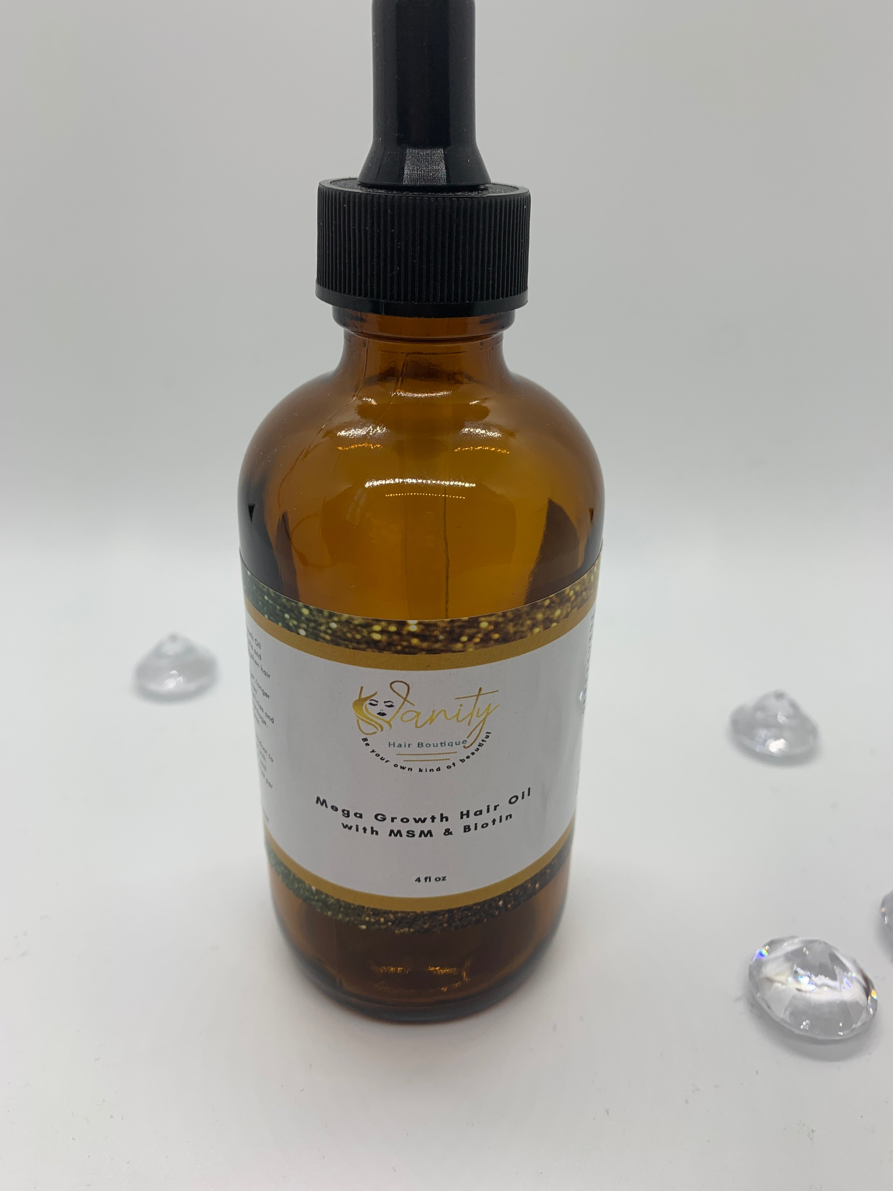 Mega Hair Growth Oil with MSM and Biotin - 4 Fl oz – Vanity Hair Boutique